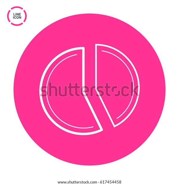 Diagram Round Graphic Line Vector Icon Stock Vector (Royalty Free ...