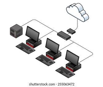 3,899 Isometric Network Diagram Images, Stock Photos & Vectors ...