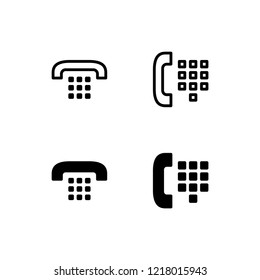 Dial Icon Logo Vector Symbol Call Stock Vector (Royalty Free ...