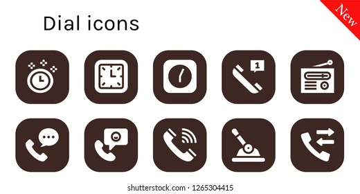 Dial Icon Set 10 Filled Dial Stock Vector (Royalty Free) 1265304415 ...