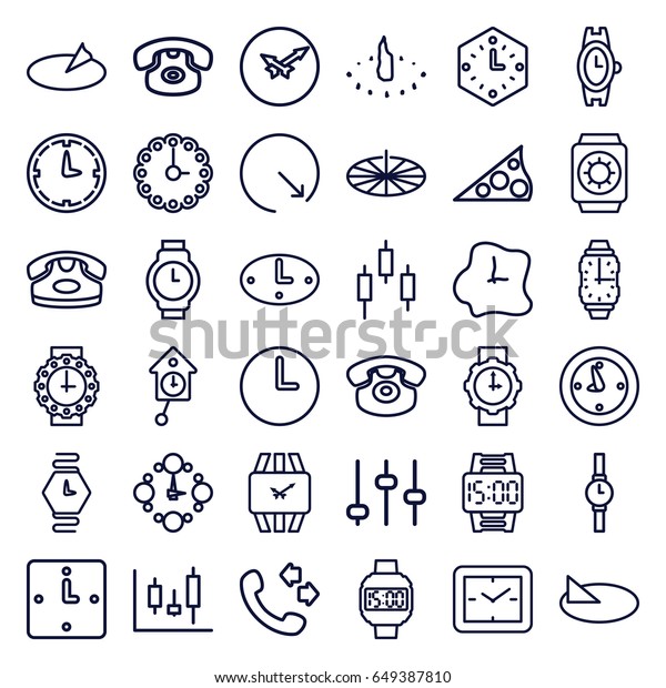 Dial Icons Set Set 36 Dial Stock Vector (Royalty Free) 649387810 ...