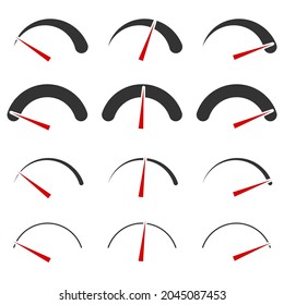 Dial Meter Gauge Vector Illustration Measurement Stock Vector (Royalty ...