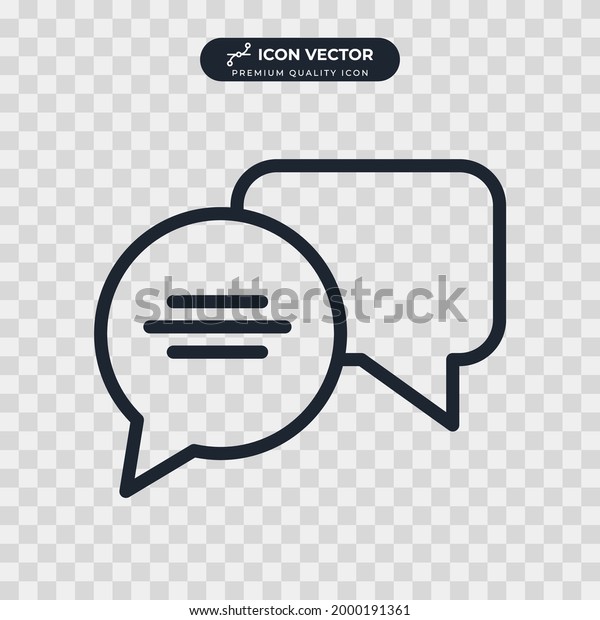 Dialogue Bubble Chat Icon Symbol Template: เวกเตอร์สต็อก (ปลอดค่า ...