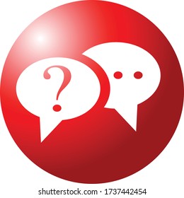 Dialogue Button Icon Web Symbol Web Stock Vector (Royalty Free ...