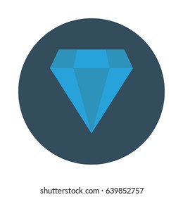 Diamond Circle Metallic Icon Jewellery Symbol Stock Vector (Royalty ...