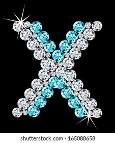 Diamond Alphabetic Letter Vector Stock Vector (Royalty Free) 165088760 ...