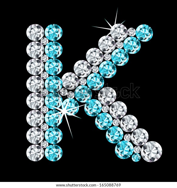 Diamond Alphabetic Letter Vector Stock Vector (Royalty Free) 165088769 ...