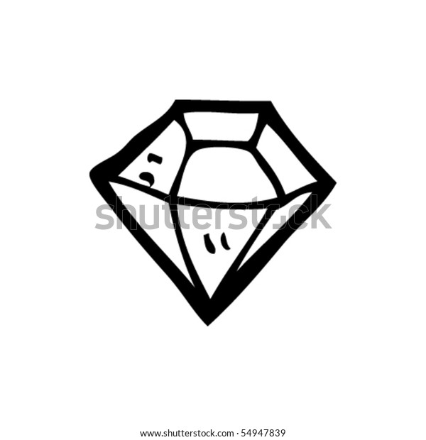 Diamond Cartoon Stock Vector (Royalty Free) 54947839