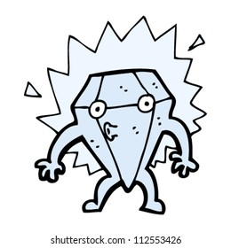 Diamond Cartoon Character Stock Vector (Royalty Free) 112553426