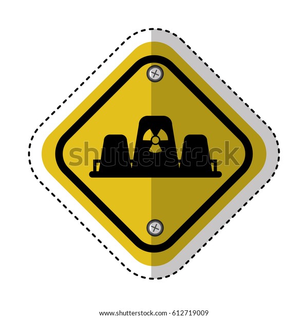 Diamond Caution Sign Icon Stock Vector (Royalty Free) 612719009 ...