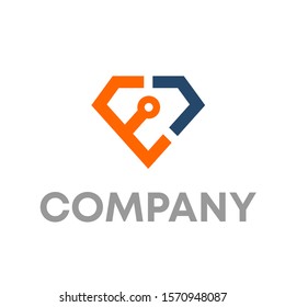 Diamond Circuit Logo Vector Design Template Stock Vector (Royalty Free ...