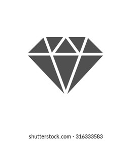Diamond Crystal Icon Stock Vector (Royalty Free) 316333583 | Shutterstock