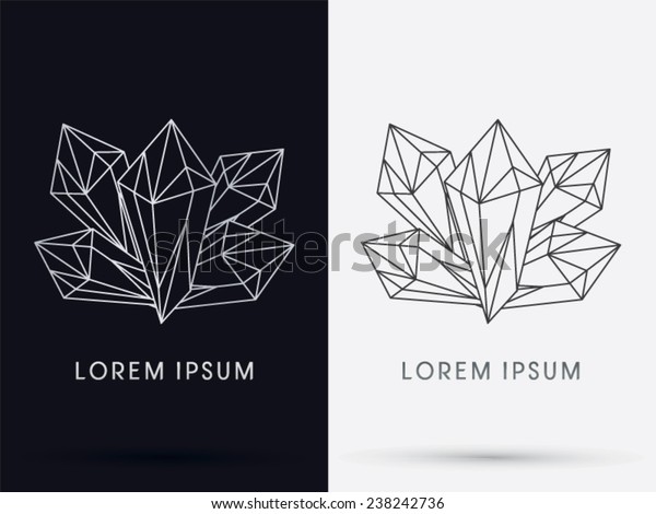 Diamond Crystal Logo Symbol Icon Graphic 库存矢量图（免版税）238242736 | Shutterstock