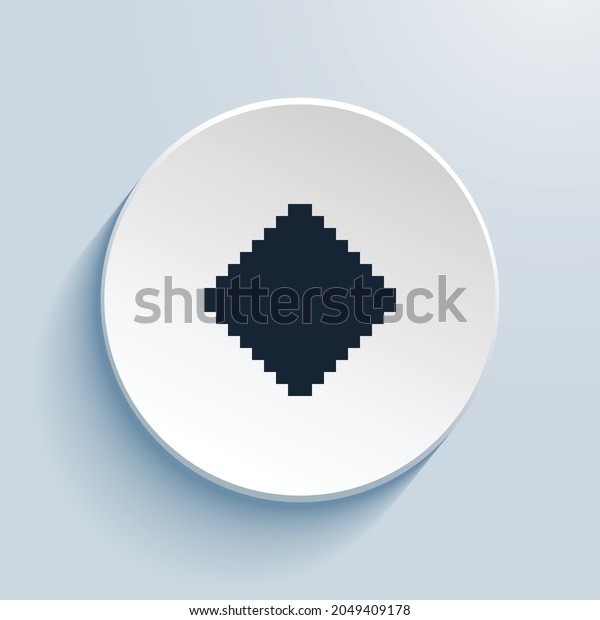 Diamond Fill Pixel Art Icon Design Stock Vector (Royalty Free ...
