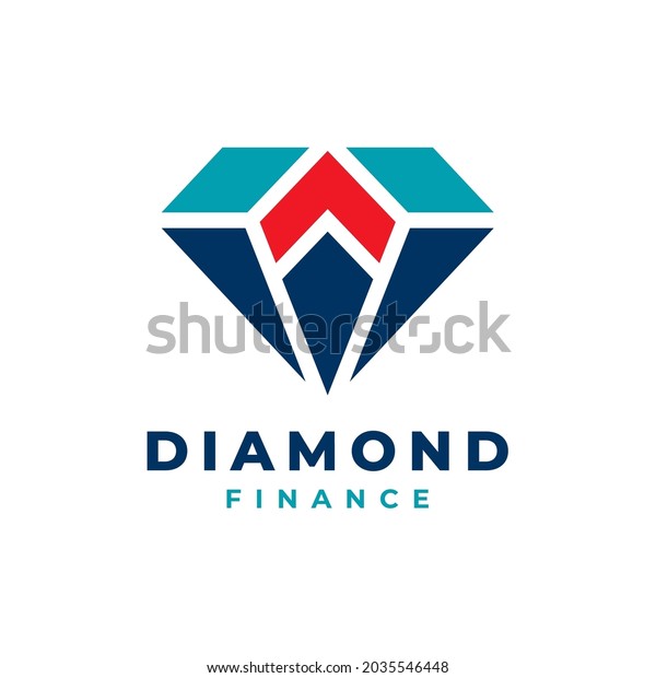 Diamond Finance Logo Template Design Vector Stock Vector (Royalty Free ...