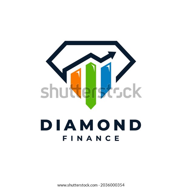 Diamond Finance Logo Template Design Vector Stock Vector (Royalty Free ...