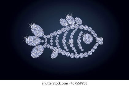 Illustration Shiny Bra Made Diamonds On Stock Illustration 206857186