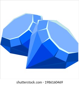 Diamond Game Asset Icon Vector Illustration Stock Vector (Royalty Free ...