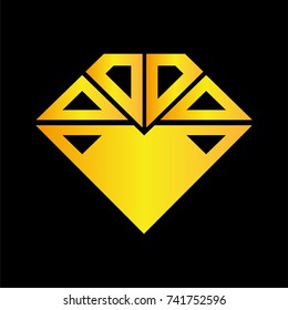 Diamond Gold Stock Vector (Royalty Free) 741752596 | Shutterstock