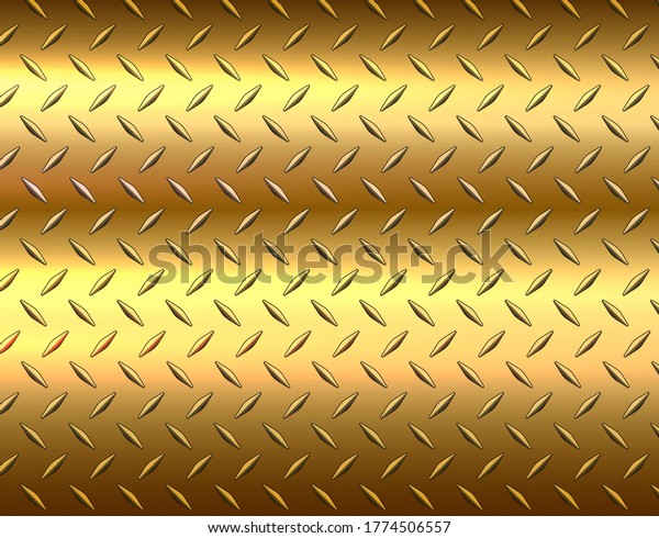 Diamond Gold Metal Sheet Texture Background Stock Vector (Royalty Free ...