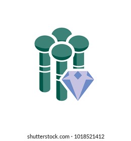 Diamond Group Logo Icon Design Stock Vector (Royalty Free) 1018521412 ...