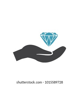 Diamond Hand Icon Stock Illustration 2079895771