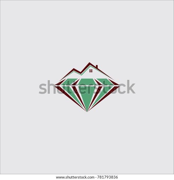Diamond Home Logo Concept Your Property Stock Vector (Royalty Free ...