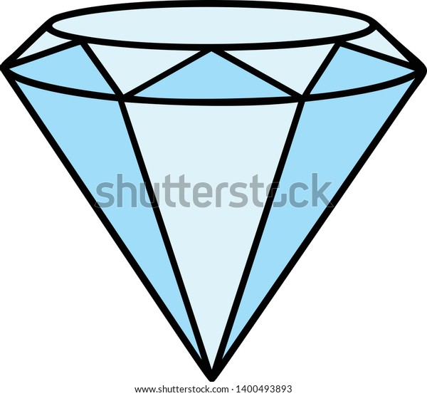 Diamond Icon Cartoon Illustration Diamond Icon Stock Vector (Royalty ...