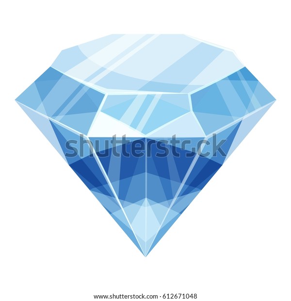 Diamond Icon Cartoon Illustration Diamond Vector Stock Vector (Royalty ...