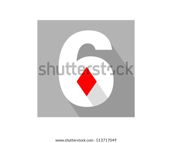 Diamond Icon Number Numeral Nominal Typography Stock Vector (Royalty ...