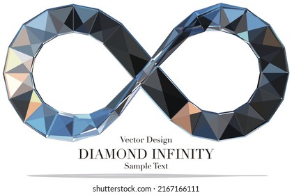 Diamond Image Infinity Mark Vector Illustration Stock Vector (Royalty ...