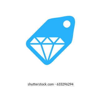 Diamond Label Icon Logo Design Element Stock Vector (Royalty Free ...