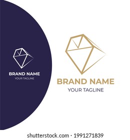 Diamond Line Logo Icon Vector Illustration Stock Vector (Royalty Free ...