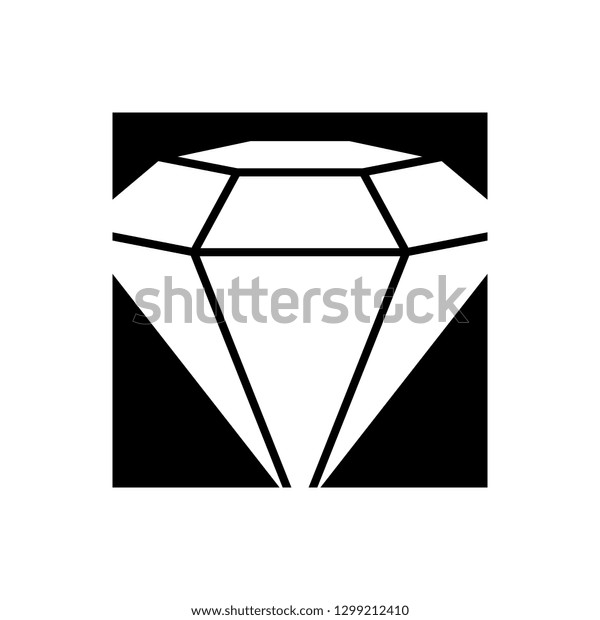 Diamond Logo Black White Vector: เวกเตอร์สต็อก (ปลอดค่าลิขสิทธิ์ ...