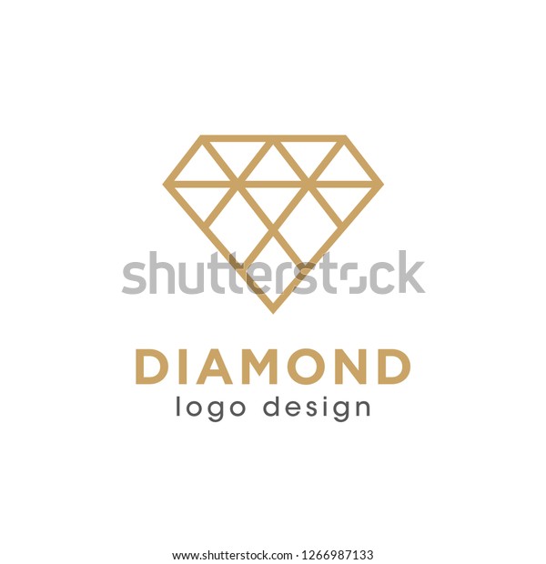 Diamond Logo Design Stock Vector (Royalty Free) 1266987133 | Shutterstock