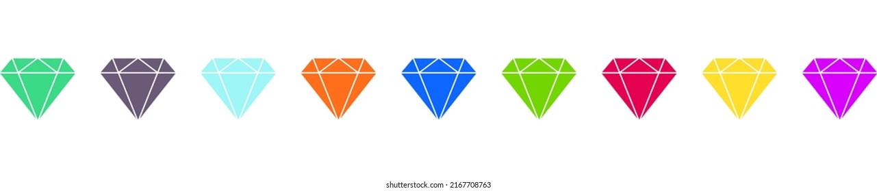 Diamond Logo Design Element Diamonds Icons Stock Vector (Royalty Free ...
