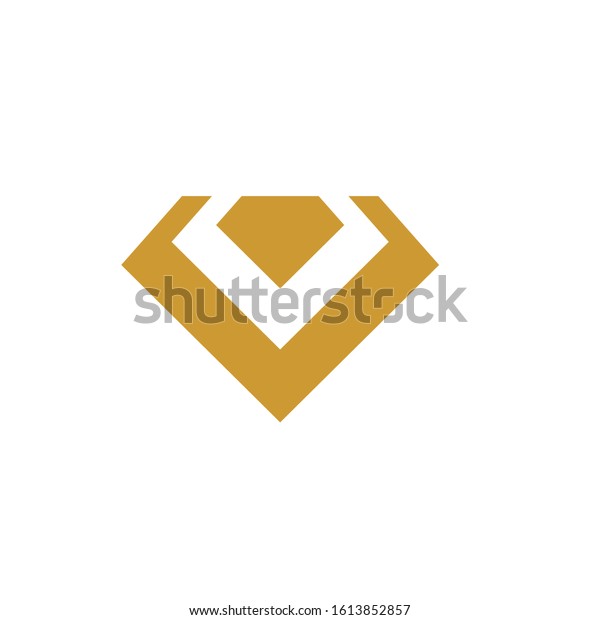 Diamond Logo Design Simple Modern Template Stock Vector (Royalty Free ...