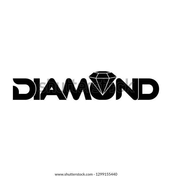 Diamond Logo Lettering Logotype Stock Vector (Royalty Free) 1299155440 ...