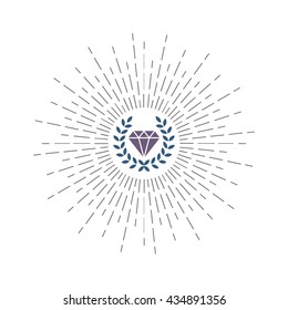 Diamond Logo Light Concept Illustration Stock Vector (Royalty Free ...