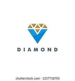 Diamond Logo Template Letter V Icon Stock Vector (Royalty Free ...