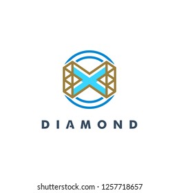 Diamond Logo Template Letter X Icon Stock Vector (Royalty Free ...
