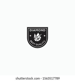 Diamond Logo Vector Concept Vintage Black: เวกเตอร์สต็อก (ปลอดค่า ...