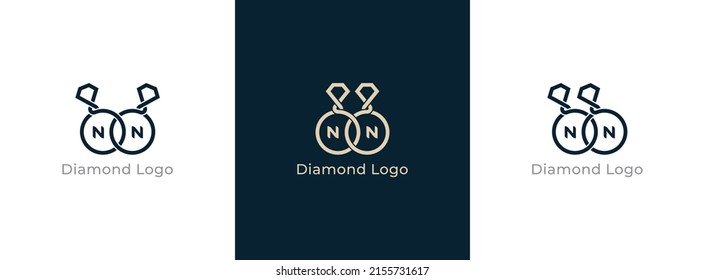 Diamond Ring Logo Concept Sign Icon Stock Vector (Royalty Free ...