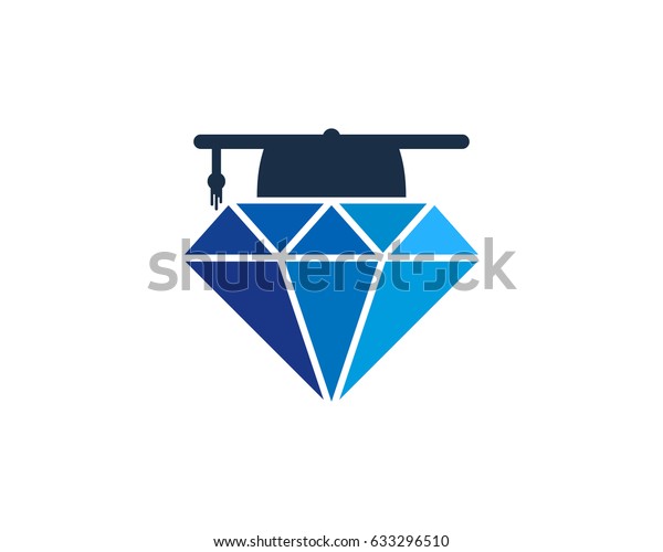 Diamond School Icon Logo Design Element Stock Vector (Royalty Free ...