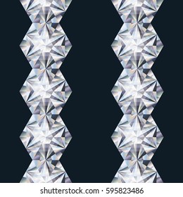 Diamond Seamless Banners Vector Illustration Stock Vector (Royalty Free ...