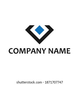 Diamond Shape Logo Design Jewellery Shop Stock Vector (Royalty Free ...