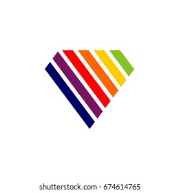 Diamond Shape Logo Template Illustration Design Stock Vector (Royalty ...