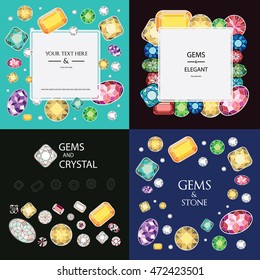 Diamond Shapes Collection Stock Vector (Royalty Free) 472423501 ...
