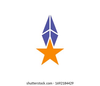 Diamond Star Logo Design Vector Template Stock Vector (Royalty Free ...