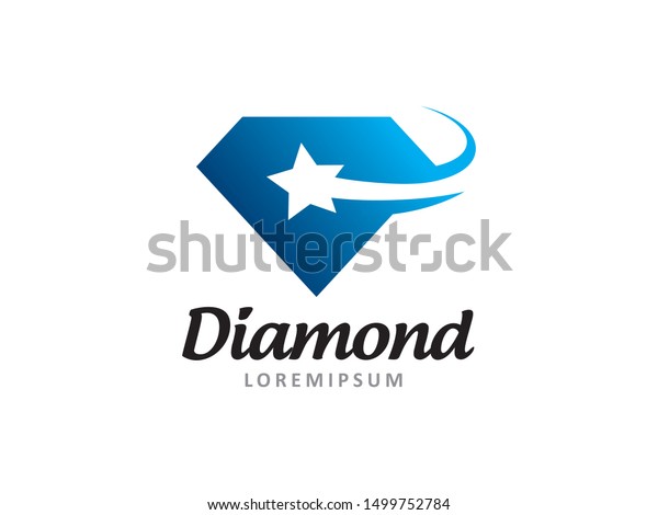 Diamond Star Logo Symbol Icon Template Stock Vector (Royalty Free ...